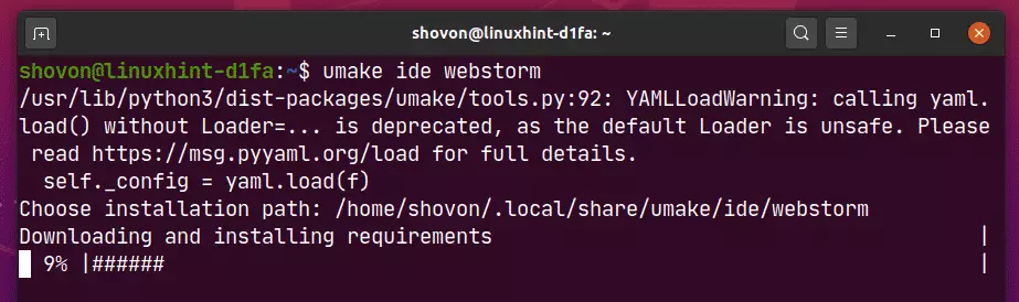 在 Ubuntu 20.04 LTS 上安裝 WebStorm 11539_8