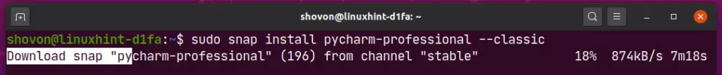 உபுண்டு 20.04 LTS இல் PyCharm ஐ நிறுவுகிறது 11540_3