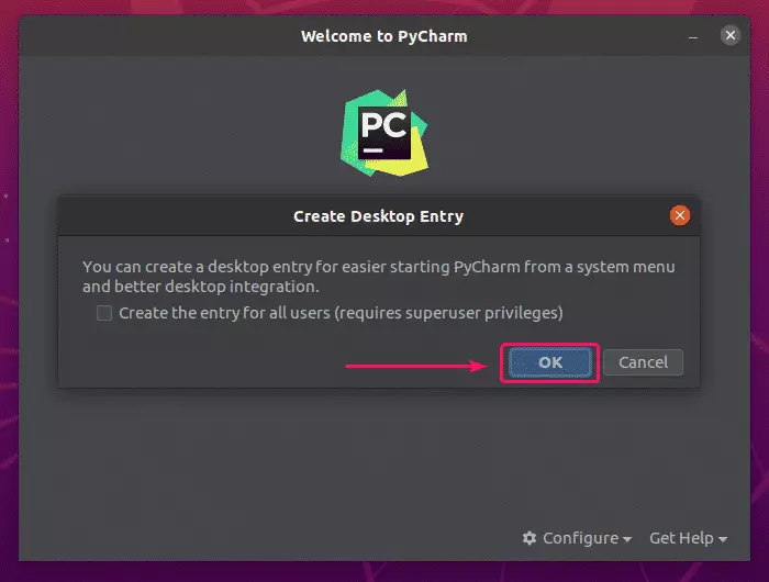 Ku rakibida PyCharm ee Ubuntu 20.04 LTS 11540_35