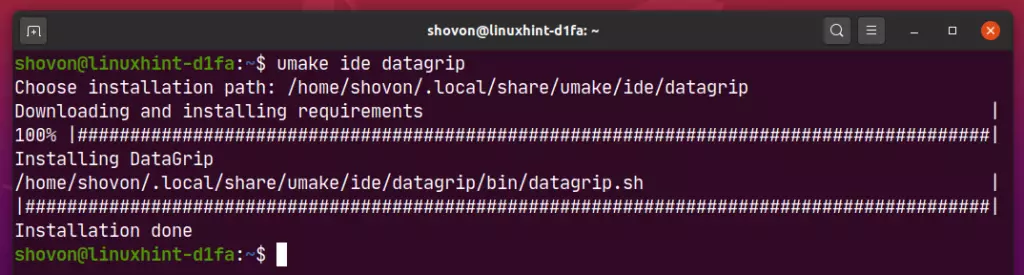 Инсталиране и конфигуриране на DataGrip на Ubuntu 20.04 LTS 11541_9