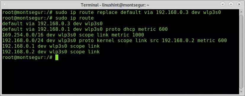 Perintah rute ing Linux 11553_10