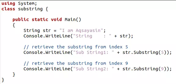 C# Substrings 11566_1