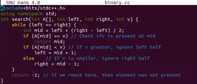 C++ binārā meklēšana 11584_2