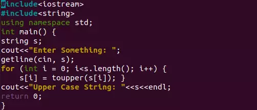 सी++ में स्ट्रिंग को कैपिटलाइज़ करें 11586_6
