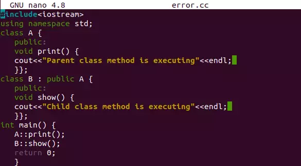 FEJL: kan ikke kalde medlemsfunktionen uden objekt C++ 11587_6