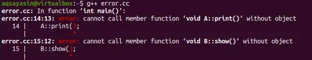 FEJL: kan ikke kalde medlemsfunktionen uden objekt C++ 11587_7