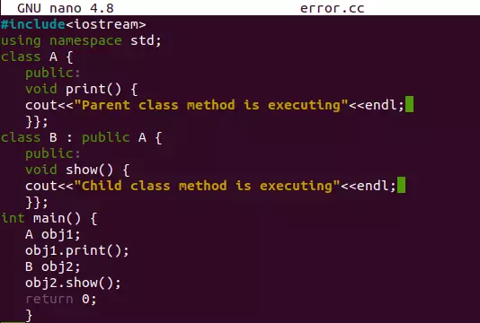 ERROR: kin net neame lid funksje sûnder objekt C ++ 11587_8