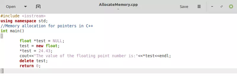 Come allocare memoria C++ 11591_1