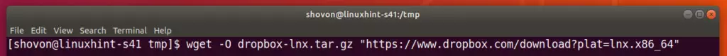 Faʻafefea ona faʻapipiʻi le Dropbox i luga ole CentOS 8 Headless Server 11598_14