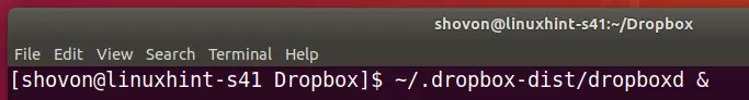 Faʻafefea ona faʻapipiʻi le Dropbox i luga ole CentOS 8 Headless Server 11598_32