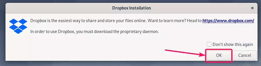 Txhim kho Dropbox ntawm Debian 10 11600_16