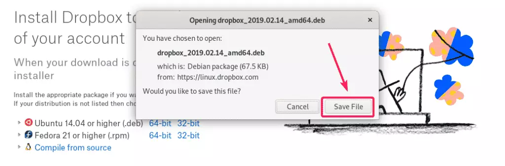 Masang Dropbox dina Debian 10 11600_2