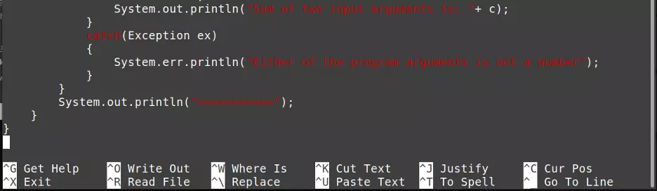 Java Command Line Argument Processing 11606_3