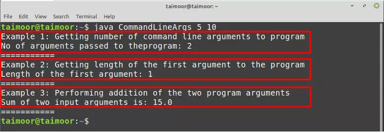 Java Command Line Argument Processing 11606_4