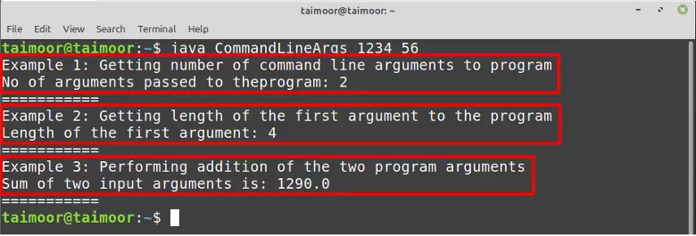 Java Command Line Argument Processing 11606_5