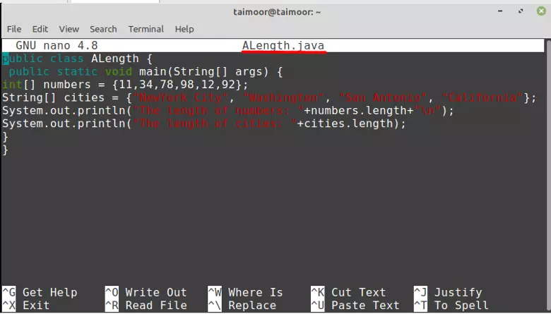 Paano Kunin ang Haba ng isang Array sa Java 11607_2