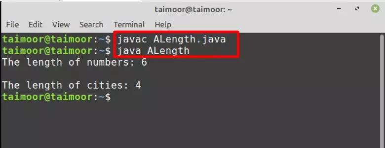 Paano Kunin ang Haba ng isang Array sa Java 11607_3