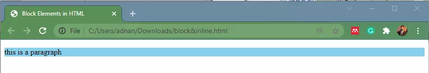 HTML blokea eta lerroko elementuak | azaldu 11611_1