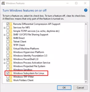 Cara Mendayakan Komponen Pilihan WSL untuk Linux 11620_5