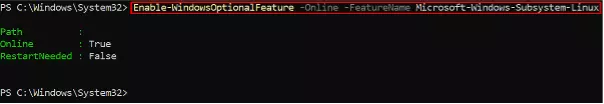 Cómo habilitar el componente opcional de WSL para Linux 11620_6