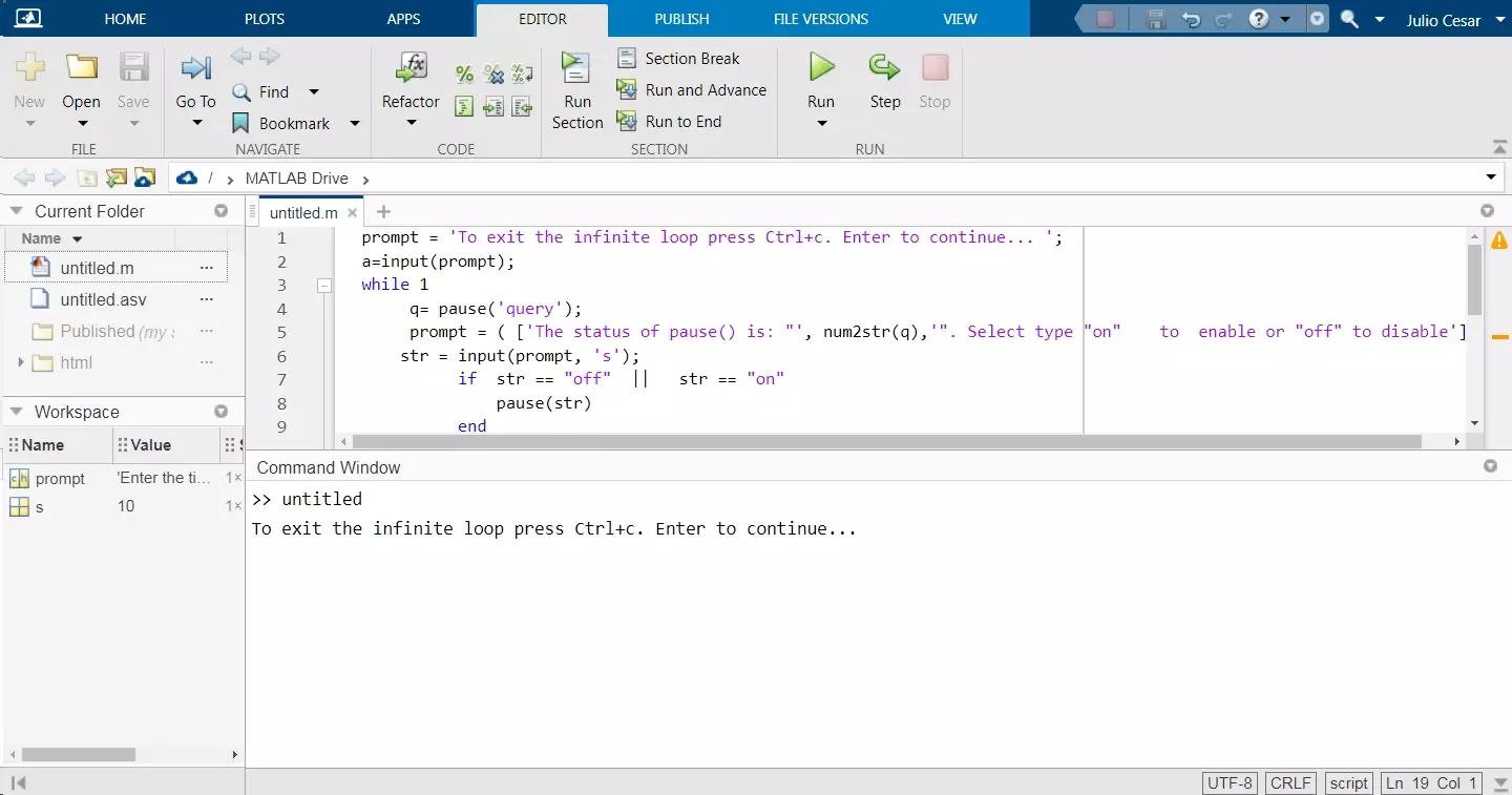 fonction de pause dans MatLab 11627_2