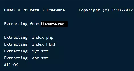 Kiel Ĉerpi RAR-Dosiojn en Ubuntu Linukso 11658_3