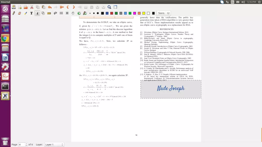 วิธีติดตั้งและทำงานกับ Xournal บน Ubuntu เพื่อใส่คำอธิบายประกอบและเซ็นชื่อใน PDF 11663_11