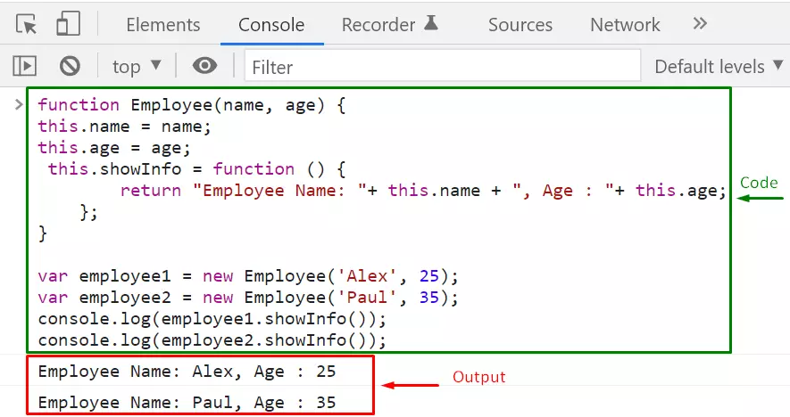 Μέθοδος κατασκευής σε JavaScript 11666_6