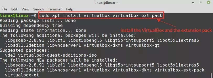 Kako instalirati VirtualBox na Linux Mint 20 1167_2