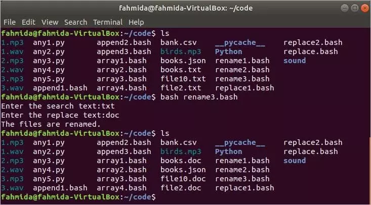 Come rinominare un file in Bash 11695_3