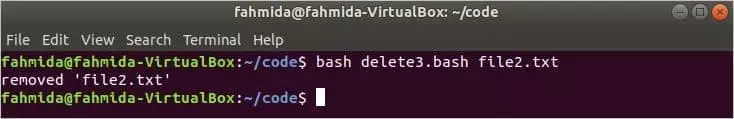 Kā izdzēst failu programmā bash 11698_3