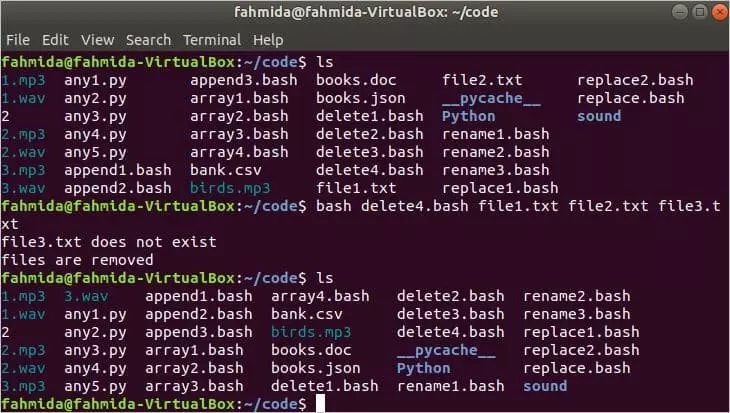 Kā izdzēst failu programmā bash 11698_4