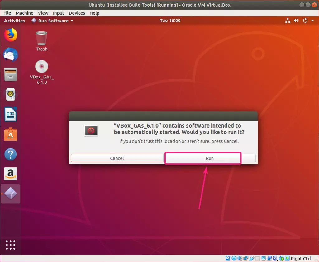 Ubuntu VirtualBox VM-də VirtualBox Qonaq Əlavələrini quraşdırın 1170_13