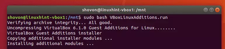 Ubuntu VirtualBox VM-də VirtualBox Qonaq Əlavələrini quraşdırın 1170_25