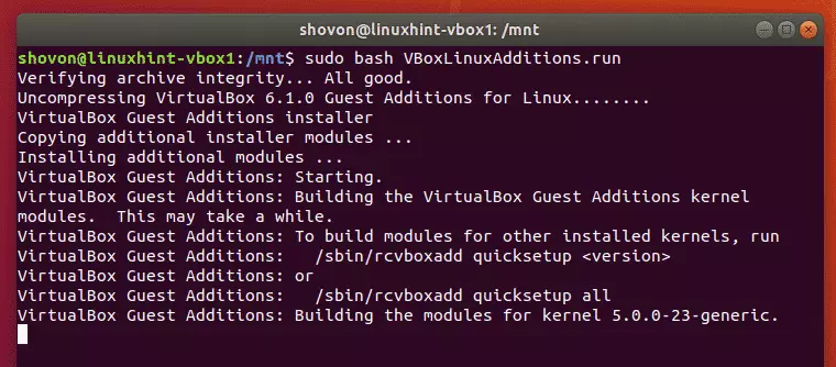 Ubuntu VirtualBox VM-də VirtualBox Qonaq Əlavələrini quraşdırın 1170_26