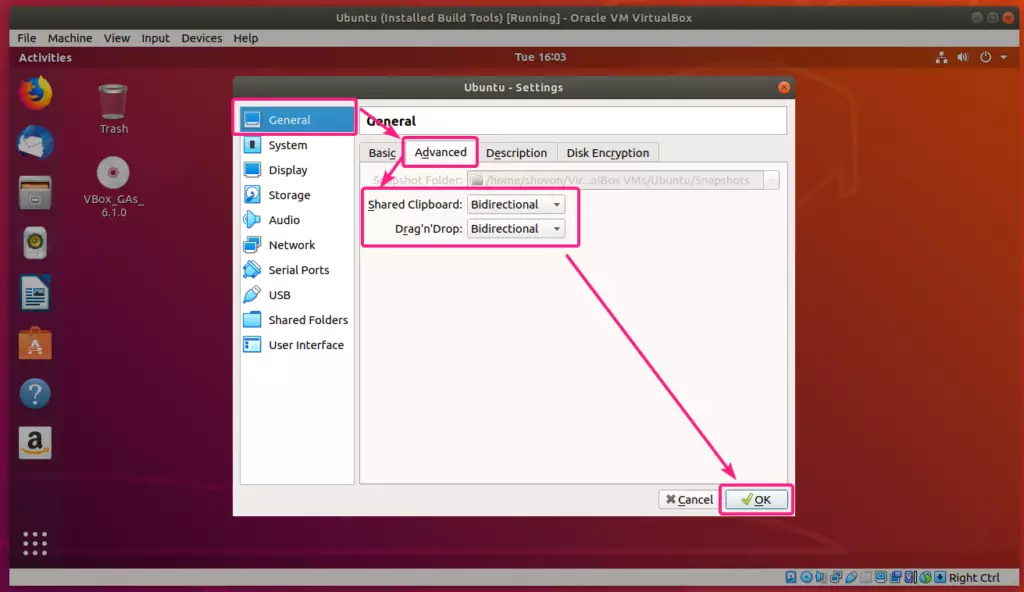 Ubuntu VirtualBox VM-də VirtualBox Qonaq Əlavələrini quraşdırın 1170_30