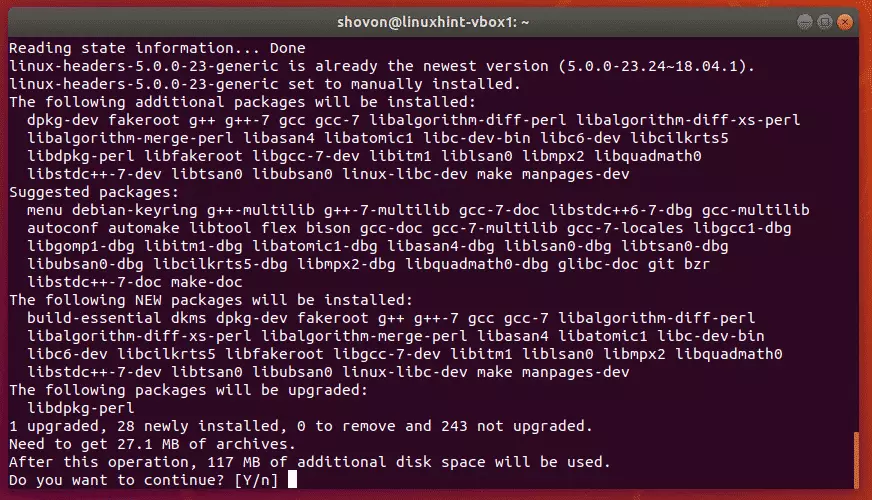 Ubuntu VirtualBox VM-də VirtualBox Qonaq Əlavələrini quraşdırın 1170_4