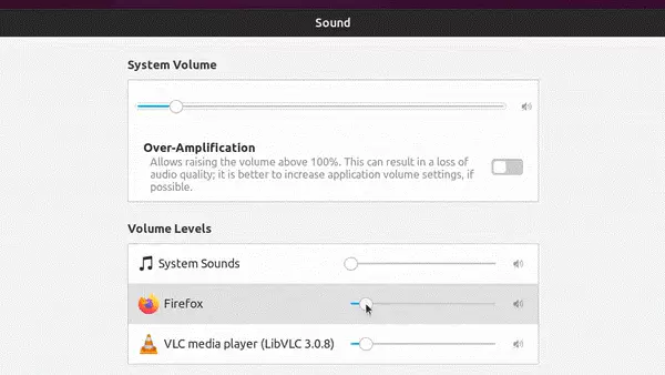 Come configurare il volume del suono per applicazione in Ubuntu 11729_3