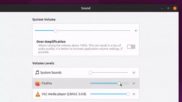 Come configurare il volume del suono per applicazione in Ubuntu 11729_5