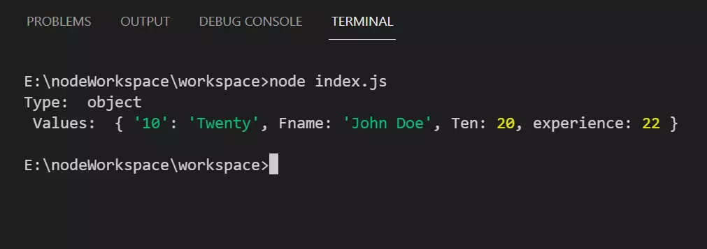 キーと値のペアを使用して JavaScript で辞書を作成するには? 11747_3