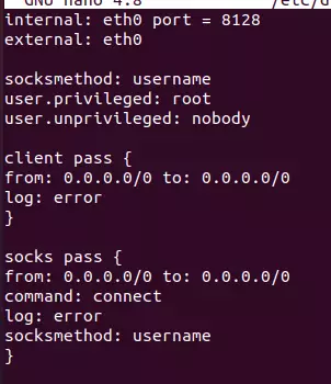 Hvordan opsætter jeg en SOCKS5 Proxy på Ubuntu med Dante? 11804_6