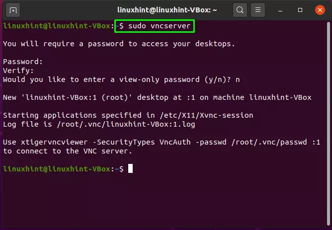 Nigute ushobora gushiraho no gushiraho VNC kuri Ubuntu 11808_16