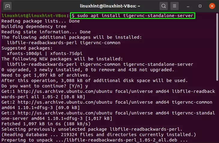 Hvordan installere og konfigurere VNC på Ubuntu 11808_7