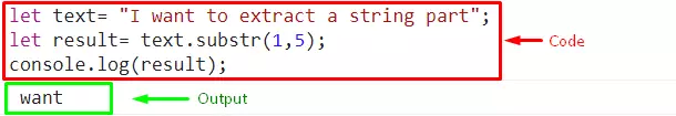 JavaScript-da string qismlarini qanday chiqarish mumkin 11849_1