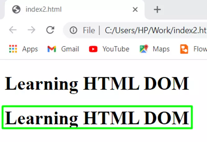 జావాస్క్రిప్ట్ ద్వారా HTML శైలిని ఎలా మార్చాలి 11851_3