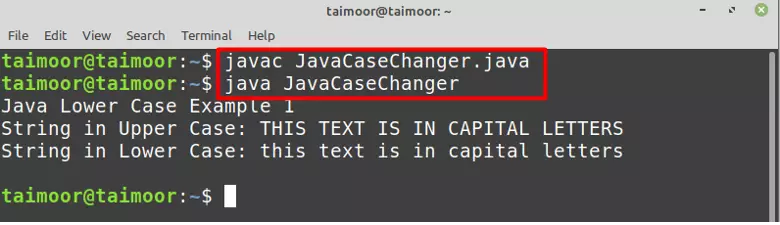 Java-таLowerCase функциясен ничек кулланырга 11862_3