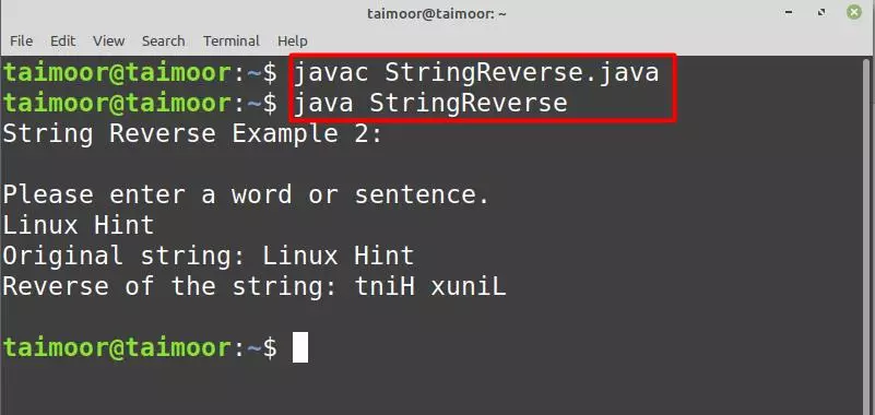 Een string in Java omkeren 11868_5