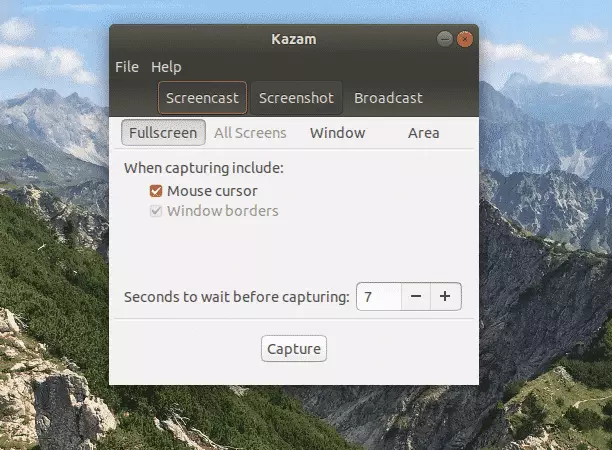 Ubuntu-da Kazam ilə ekran yazın 11871_16