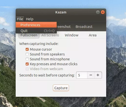 Sau Screen nrog Kazam ntawm Ubuntu 11871_20