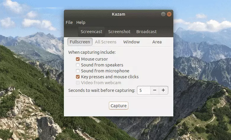 Sau Screen nrog Kazam ntawm Ubuntu 11871_27